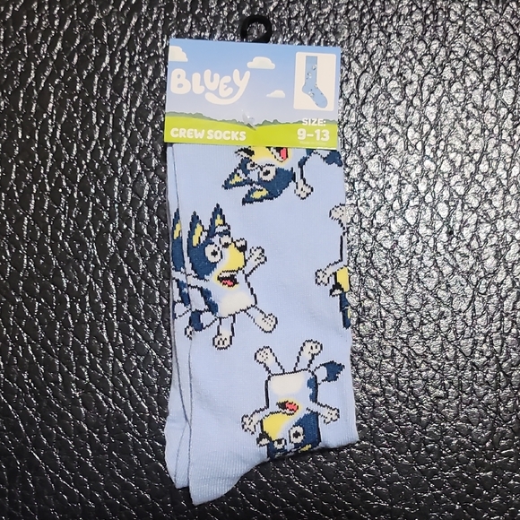 Bluey | Underwear & Socks | Lucy Light Blue Cartoon Crew Socks | Poshmark